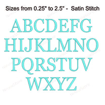 Georgia Machine Embroidery Font, Monogram Alphabet Embroidery Design ...
