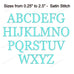 Georgia Machine Embroidery Font, Monogram Alphabet Embroidery Design ...