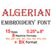 Algerian Machine Embroidery Font, Monogram Alphabet Embroidery Designs ...