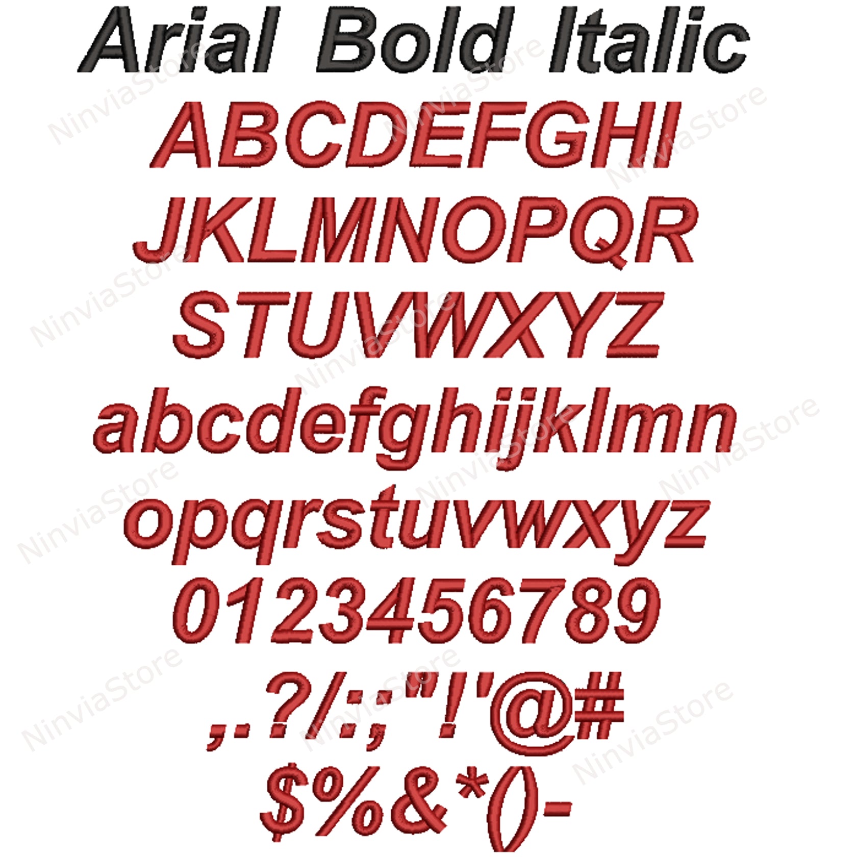 10 BX Arial Machine Embroidery Font Bundle, Alphabet Embroidery Design ...