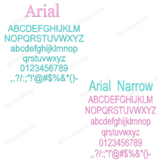 10 BX Arial Machine Embroidery Font Bundle, Alphabet Embroidery Design ...