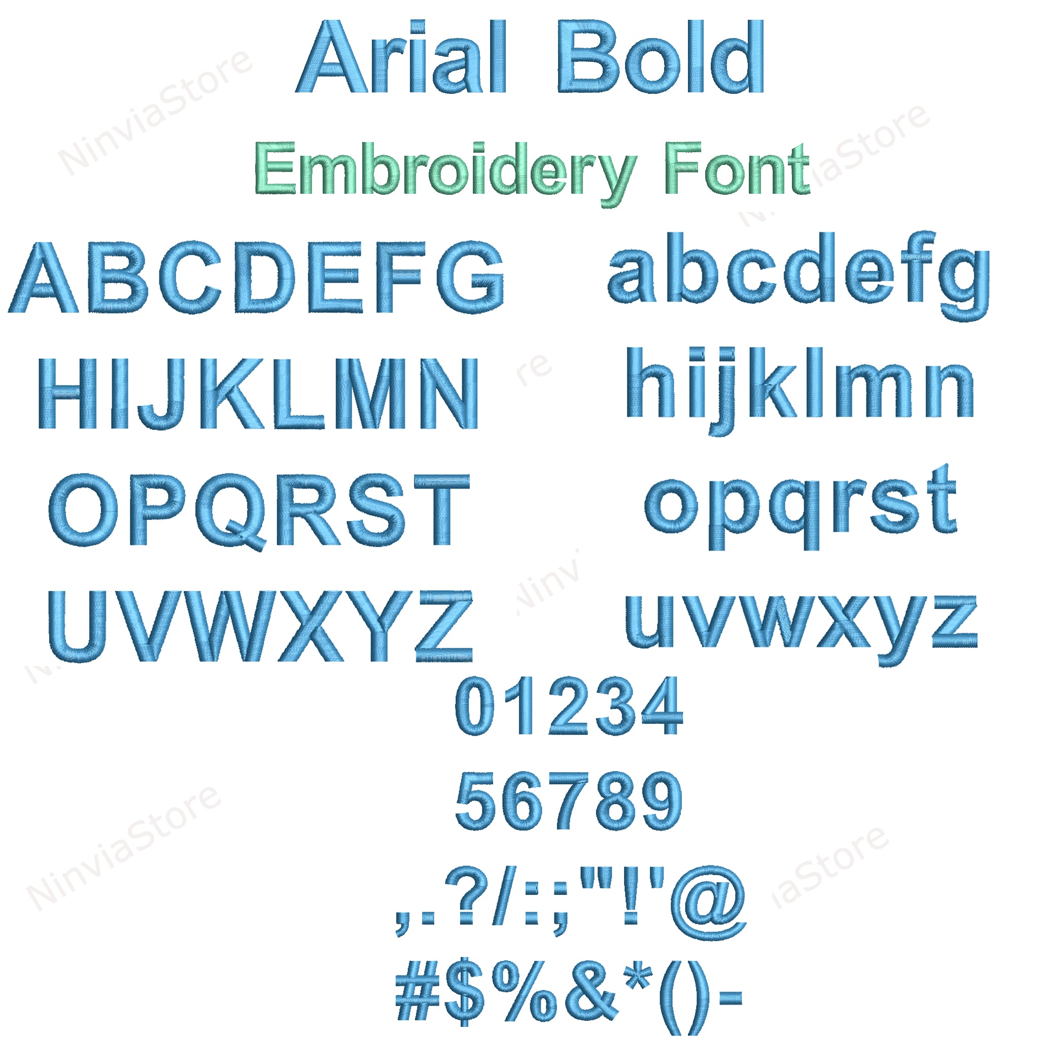 10 BX Arial Machine Embroidery Font Bundle, Alphabet Embroidery Design ...
