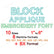 Block Applique Machine Embroidery Font, Alphabet Embroidery Designs ...