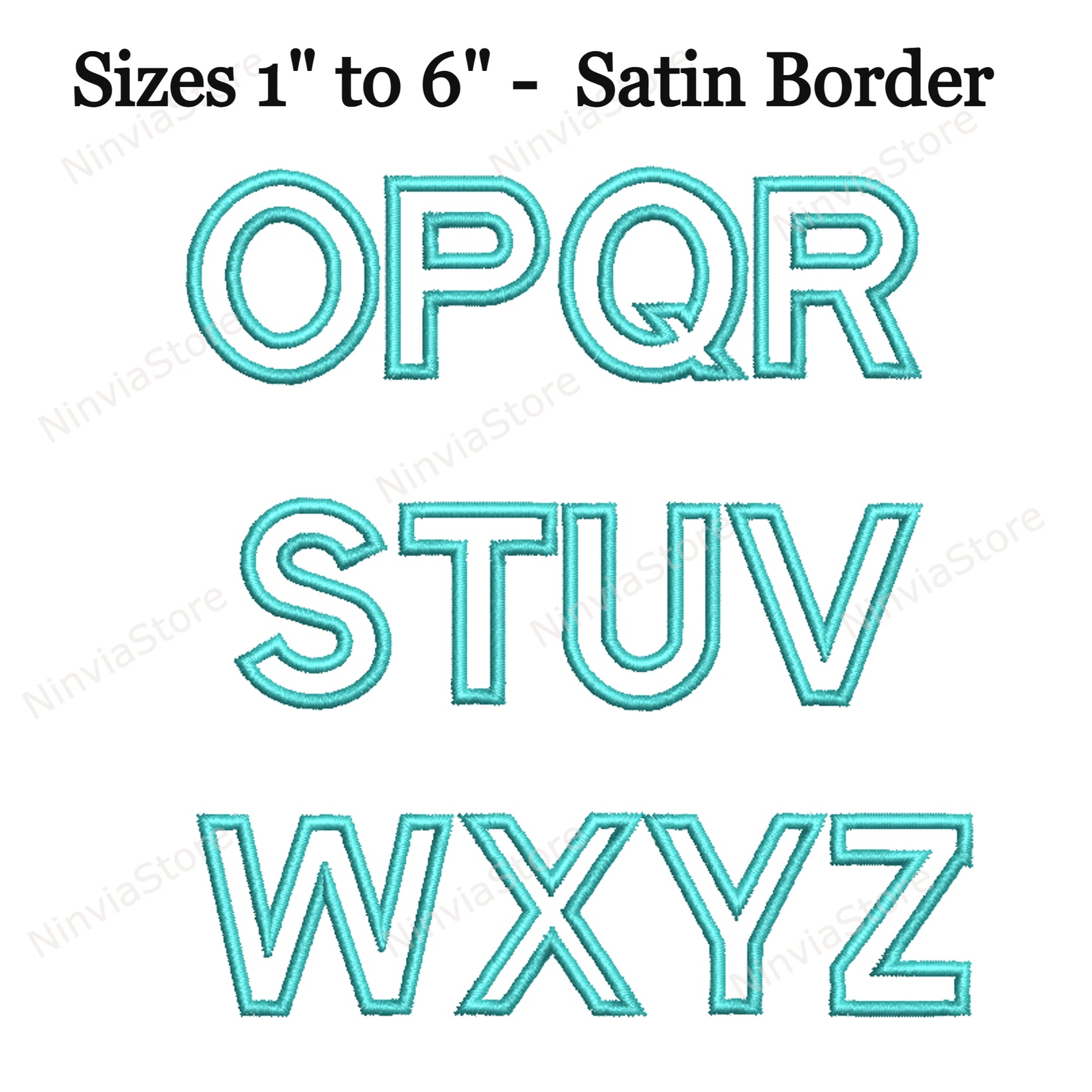 Block Applique Machine Embroidery Font, Alphabet Embroidery Designs ...