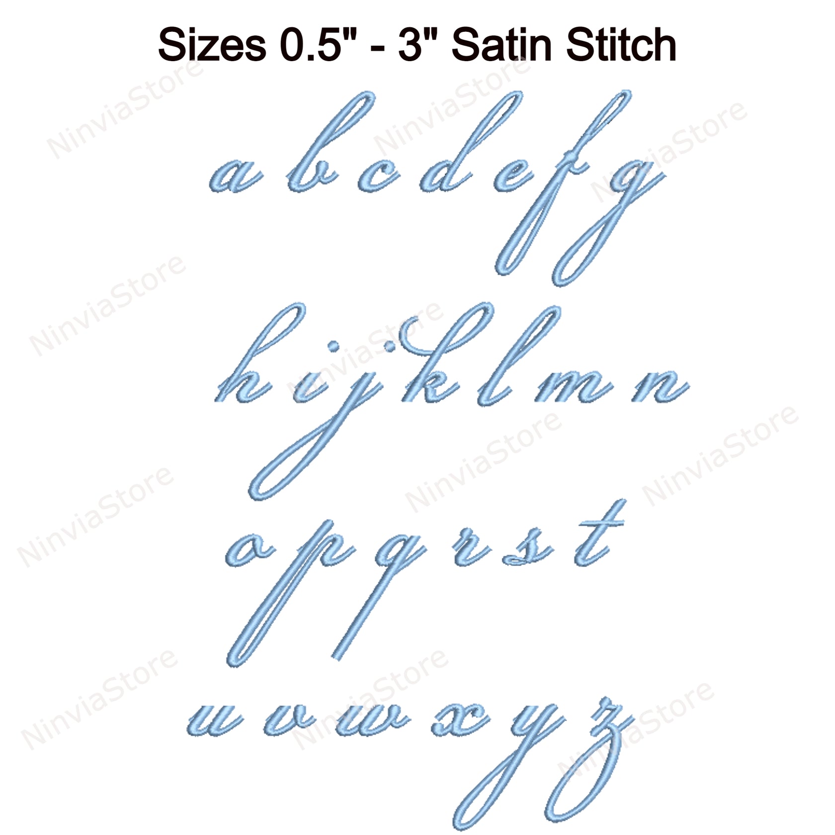 Beautiful Script Machine Embroidery Font, Alphabet Embroidery Designs ...