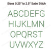 Light Block Machine Embroidery Font, Monogram Alphabet Embroidery ...