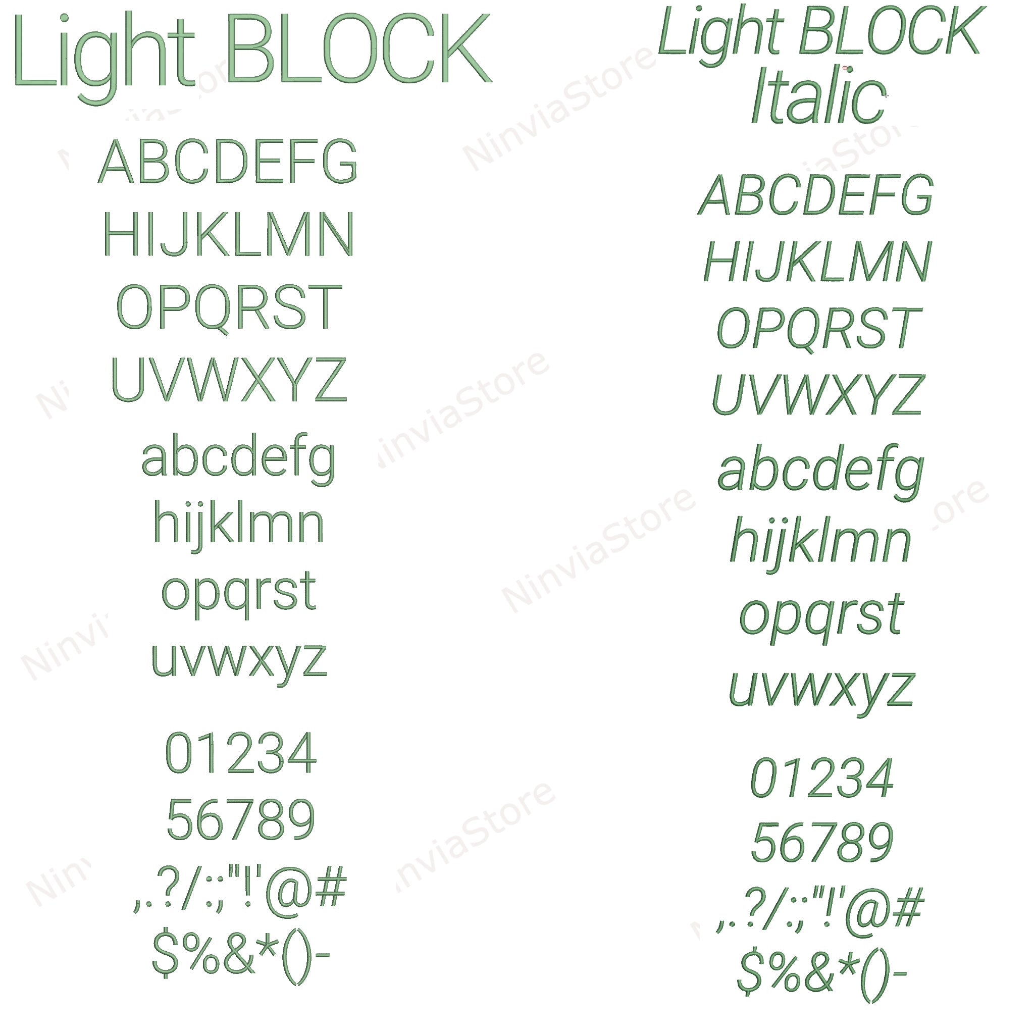 VP3 Block Machine Embroidery Fonts Bundle, Alphabet Embroidery Design ...