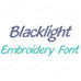Blacklight Script Machine Embroidery Font, Alphabet Embroidery Designs – NinviaStore