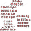 7 DST Two-Color Embroidery Fonts Bundle, 2 Color Monogram Font DST ...