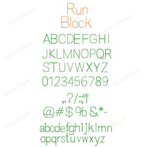 VP3 Block Machine Embroidery Fonts Bundle, Alphabet Embroidery Design ...