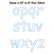 Comic Sans Outline Bean Stitch Machine Embroidery Font Run Stitch Font ...