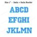 2 Color College Machine Embroidery Font, Alphabet Embroidery Designs ...