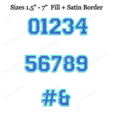 2 Color College Machine Embroidery Font, Alphabet Embroidery Designs ...