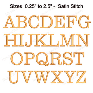 Creative Machine Embroidery Font, Monogram Alphabet Embroidery Design ...