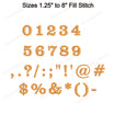 Creative Bold Machine Embroidery Font, Alphabet Embroidery Design ...