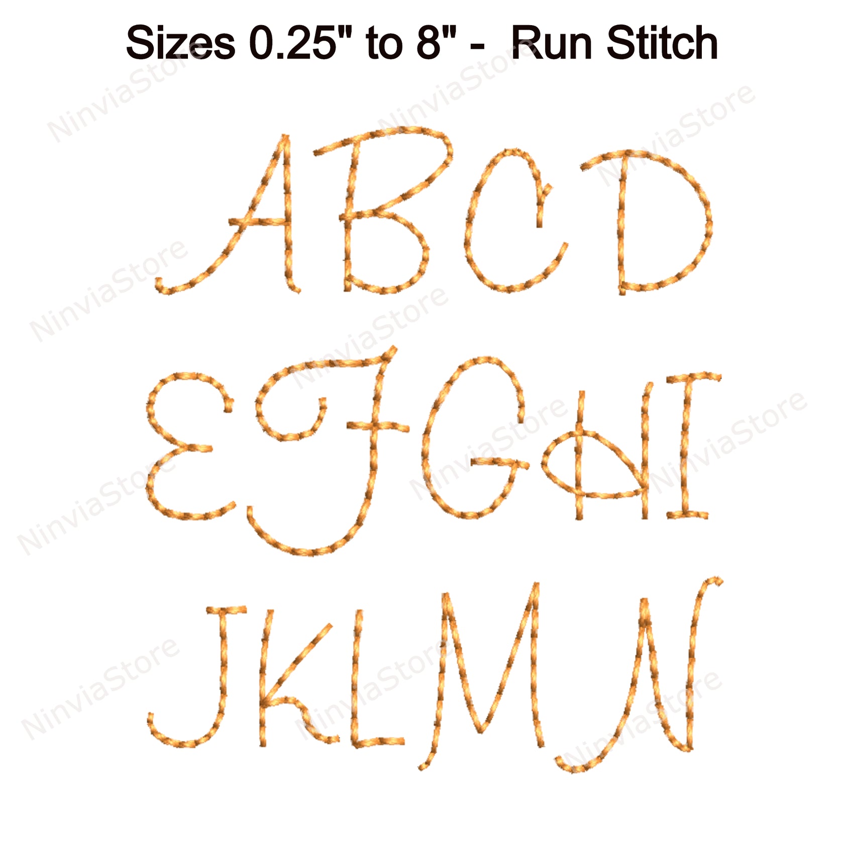 Freedom Bean Stitch Machine Embroidery Font, Run stitch script font bx ...