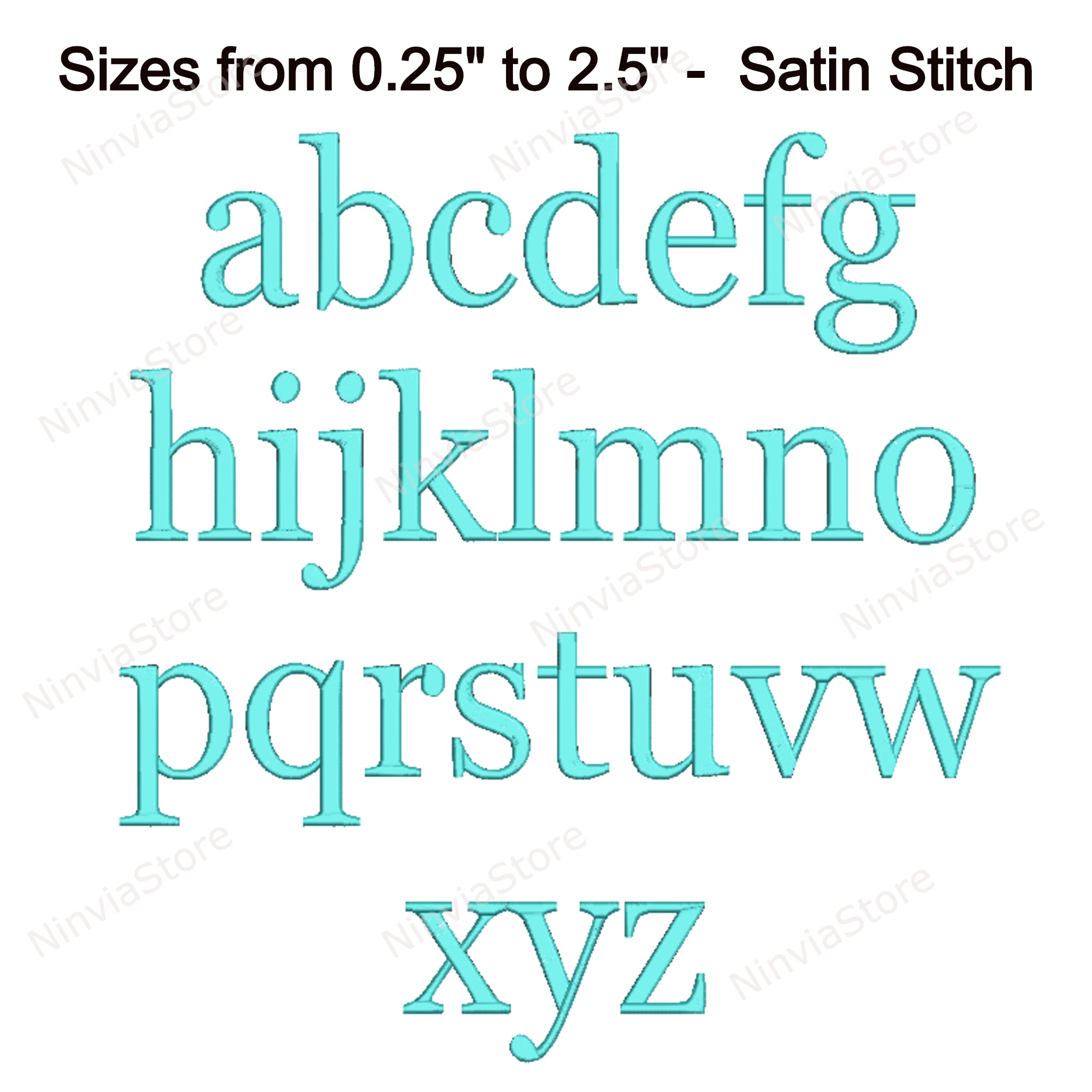 Georgia Machine Embroidery Font, Monogram Alphabet Embroidery Design ...