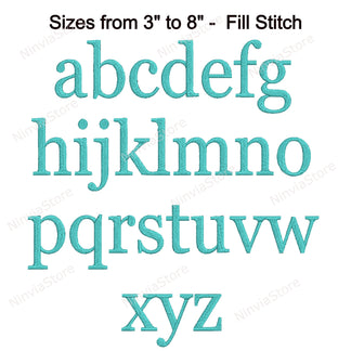 Georgia Machine Embroidery Font, Monogram Alphabet Embroidery Design ...