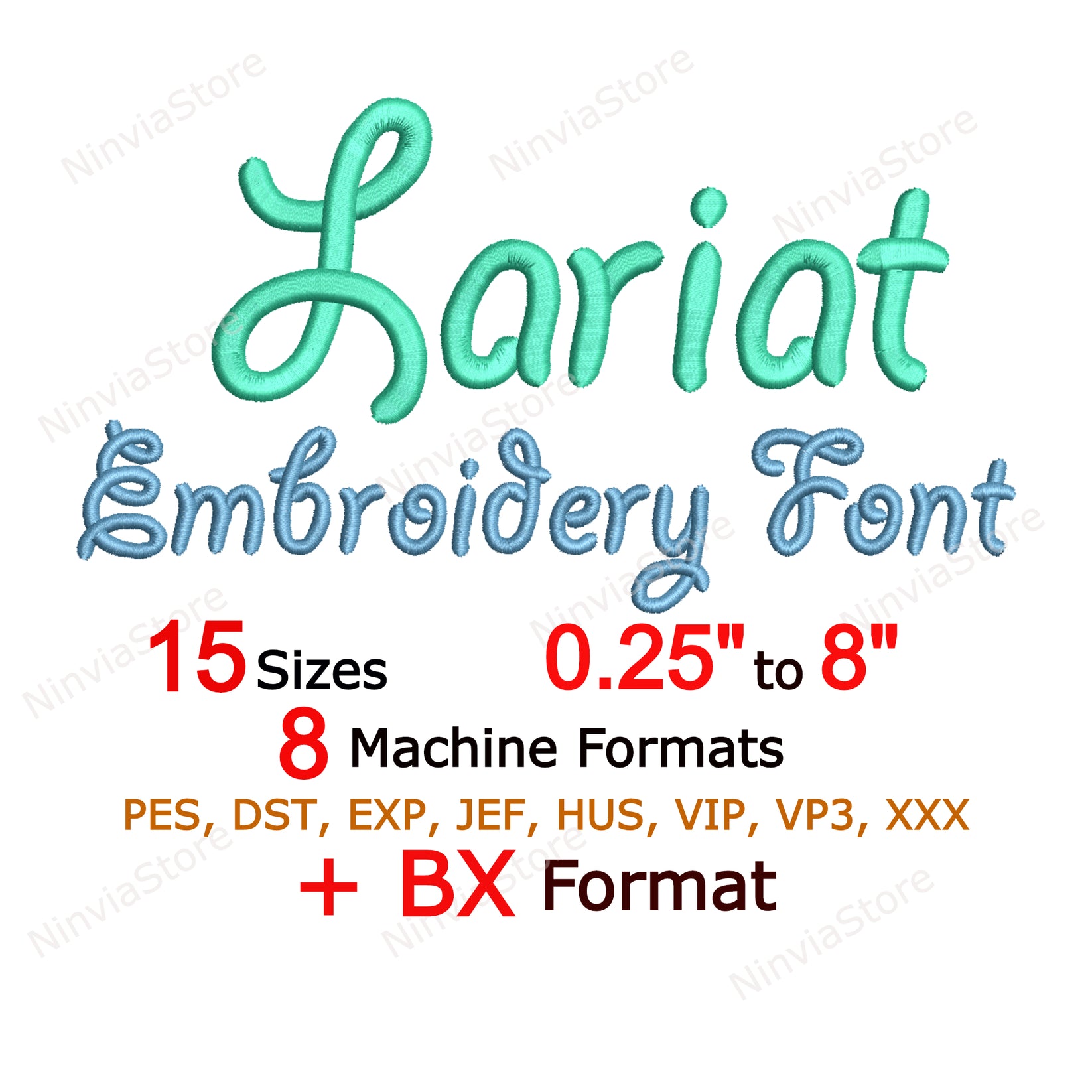 Lariat Script Machine Embroidery Font, Monogram Alphabet Embroidery ...