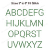 Light Block Machine Embroidery Font, Monogram Alphabet Embroidery ...