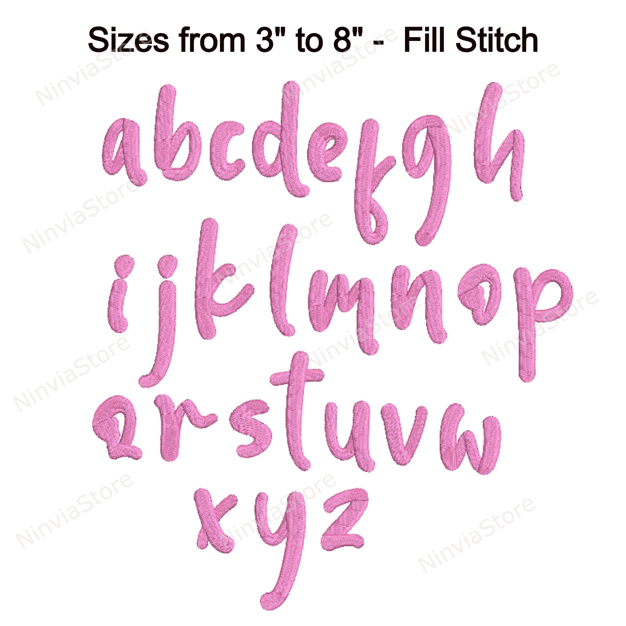 Miracle Script Machine Embroidery Font, Alphabet Embroidery Designs – NinviaStore