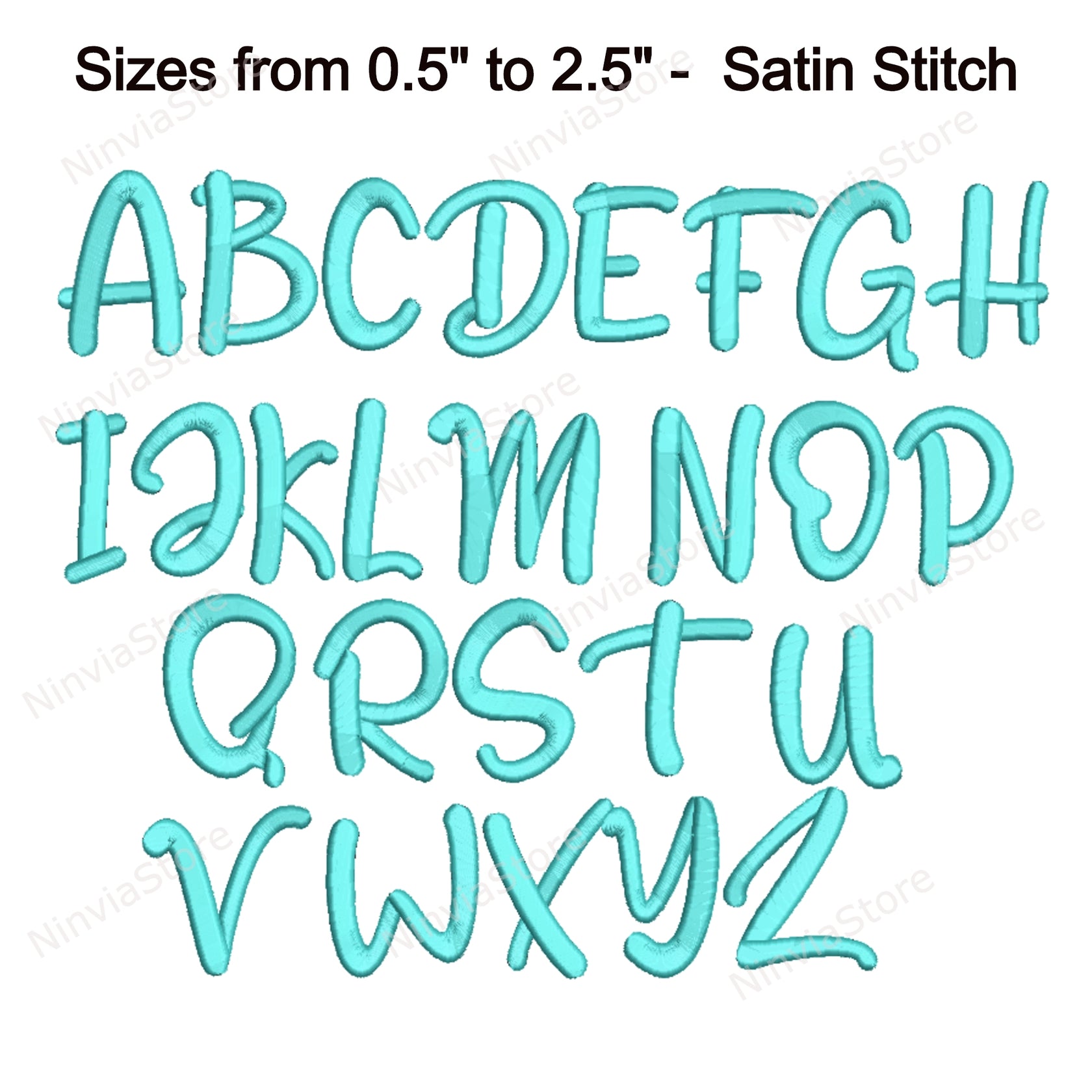 Miracle Script Machine Embroidery Font, Alphabet Embroidery Designs – NinviaStore