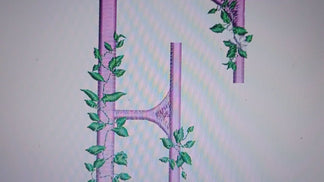 Floral Script Machine Embroidery Font, Flower Alphabet Embroidery ...