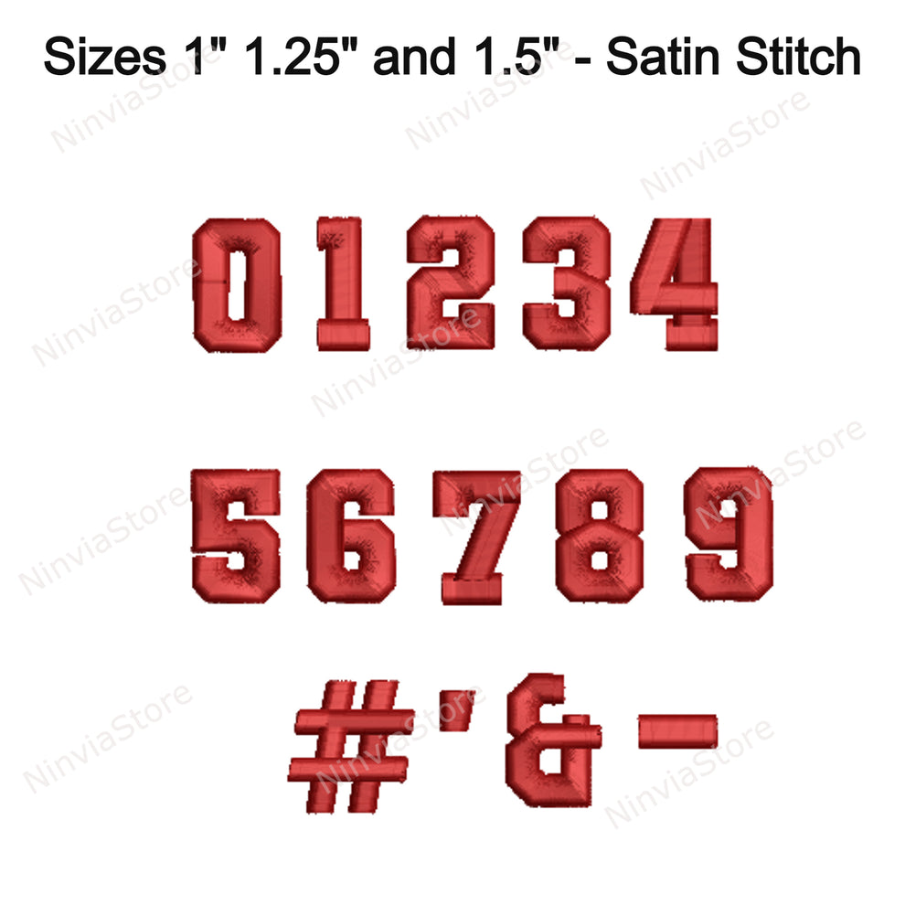 3D Puff Foam Varsity Machine Embroidery Font, Alphabet Embroidery ...