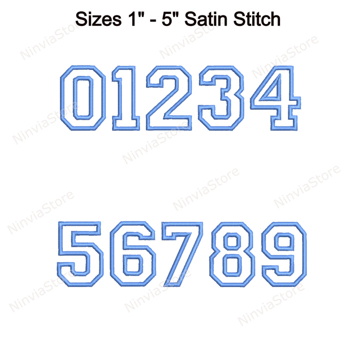 College Applique Machine Embroidery Font, Alphabet Embroidery Designs ...