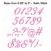 Ballantines Script Machine Embroidery Font, Alphabet Embroidery Design ...