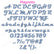 BX Machine Embroidery Script Fonts Bundle, Alphabet Embroidery Designs ...