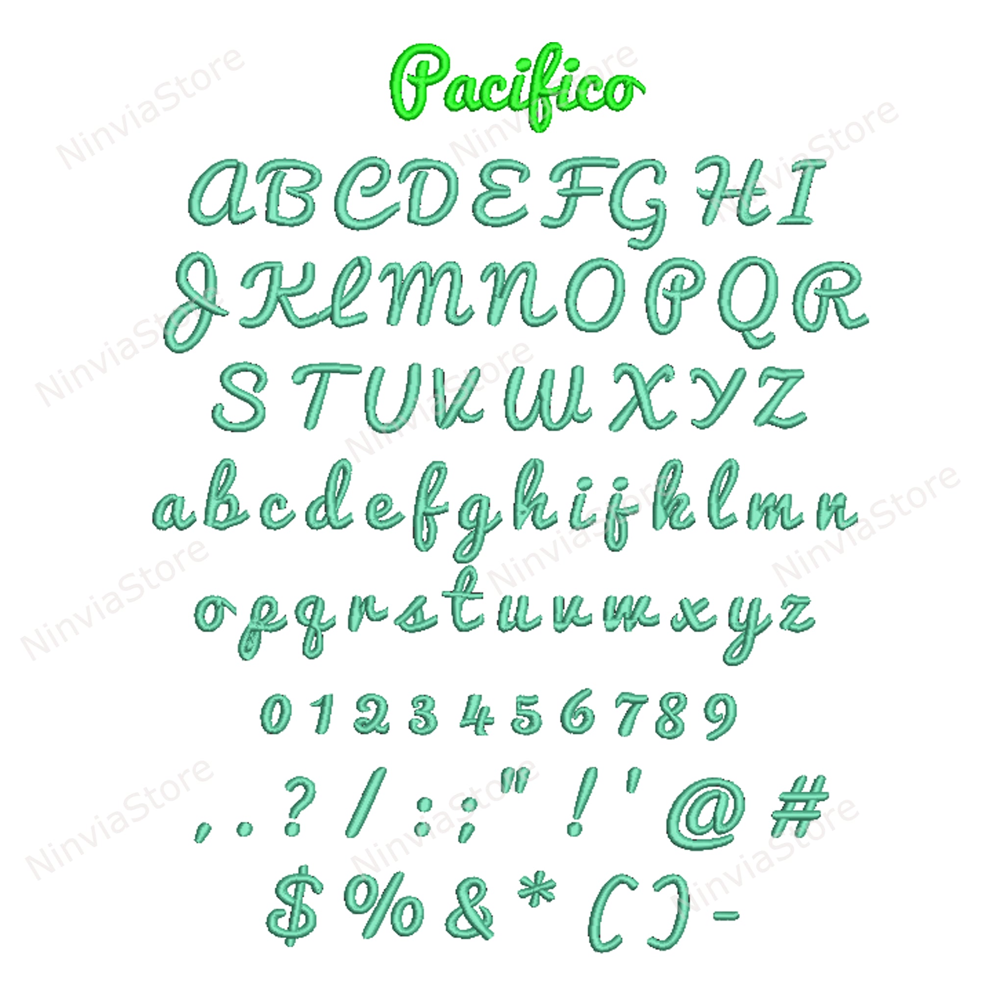 BX Machine Embroidery Script Fonts Bundle, Alphabet Embroidery Designs ...