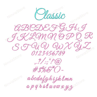 10 BX Machine Embroidery Script Fonts Bundle, Alphabet Embroidery ...