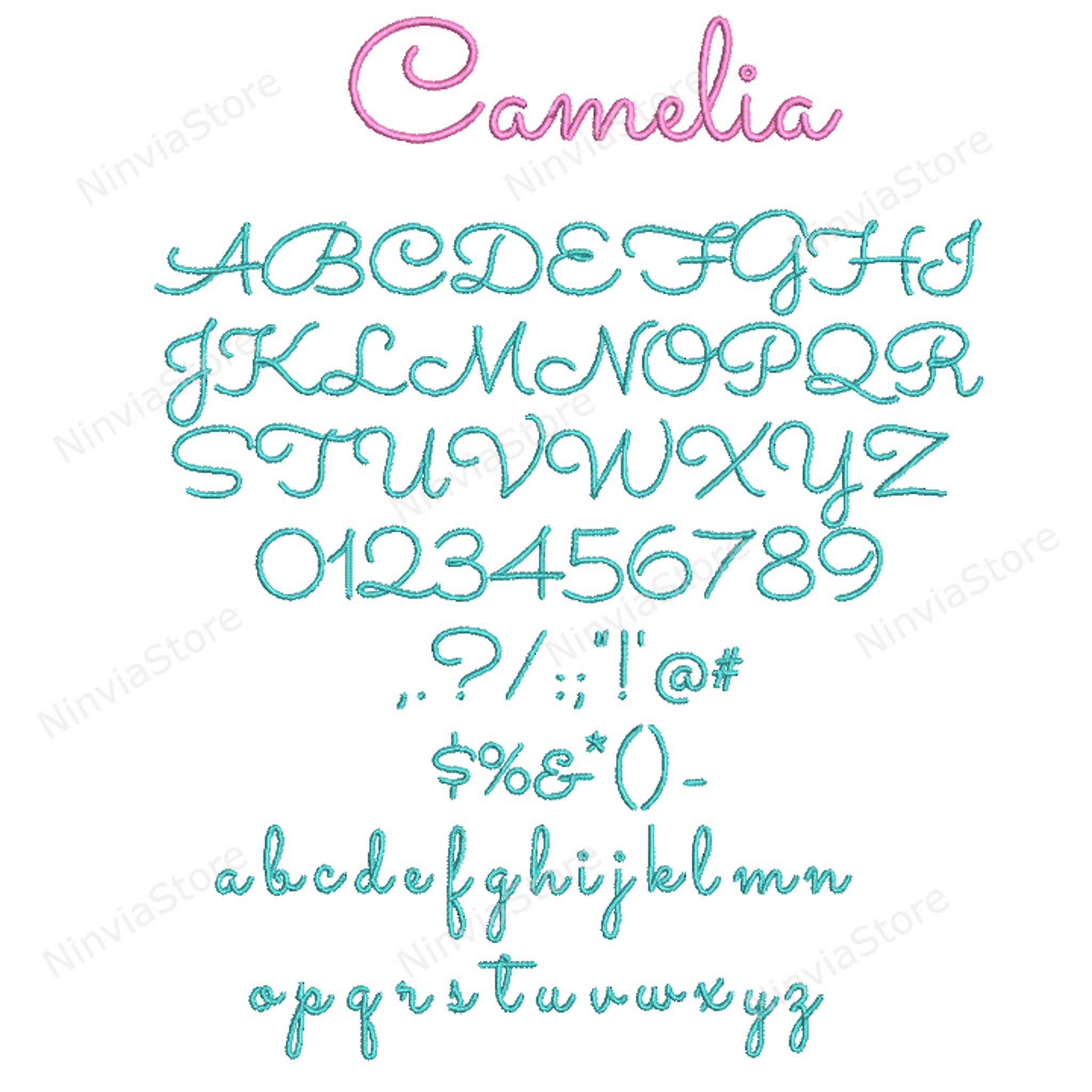 10 BX Machine Embroidery Script Fonts Bundle, Alphabet Embroidery ...
