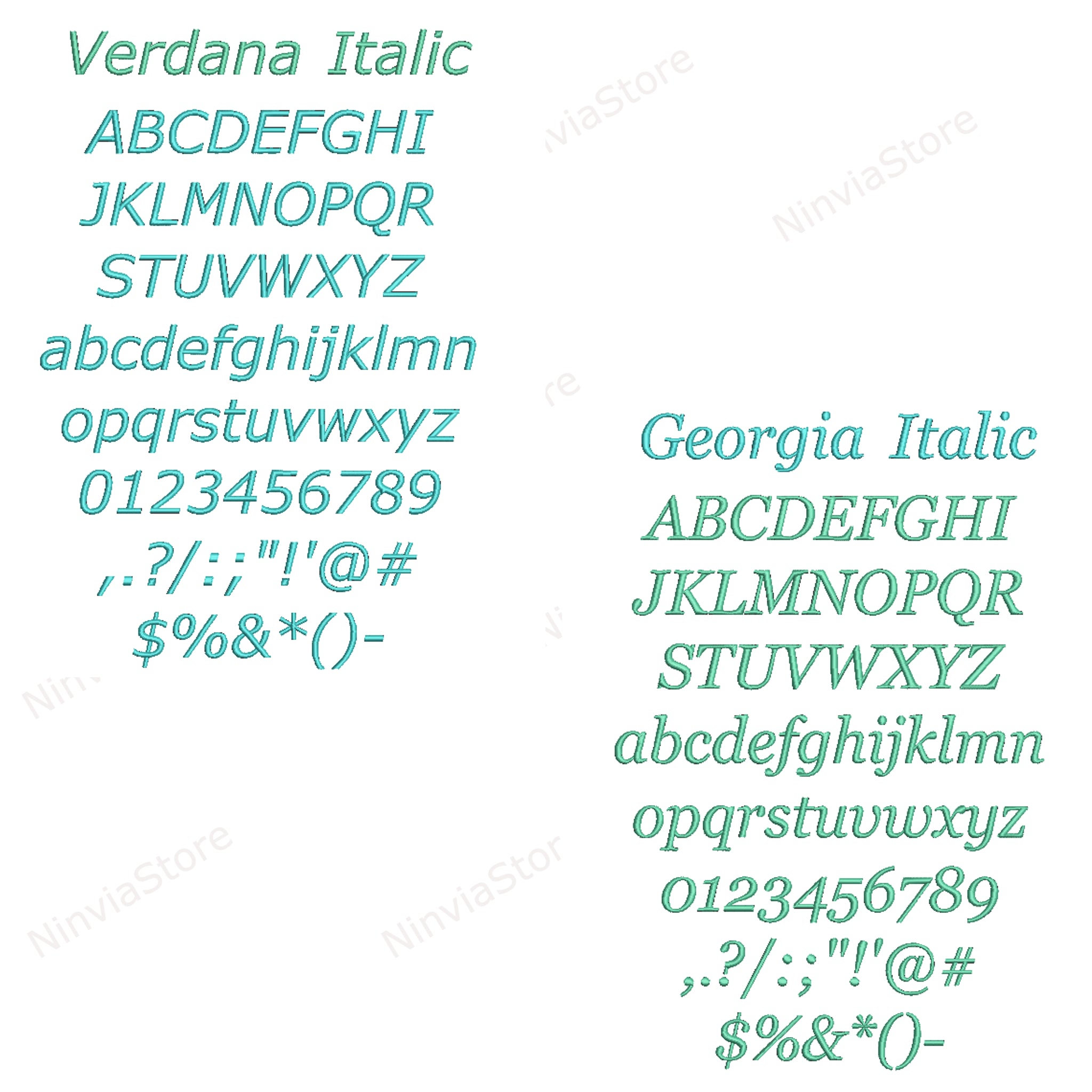 BX Machine Embroidery Script Fonts Bundle, Alphabet Embroidery Designs ...