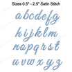 Classic Script Machine Embroidery Font, Monogram Alphabet Embroidery ...