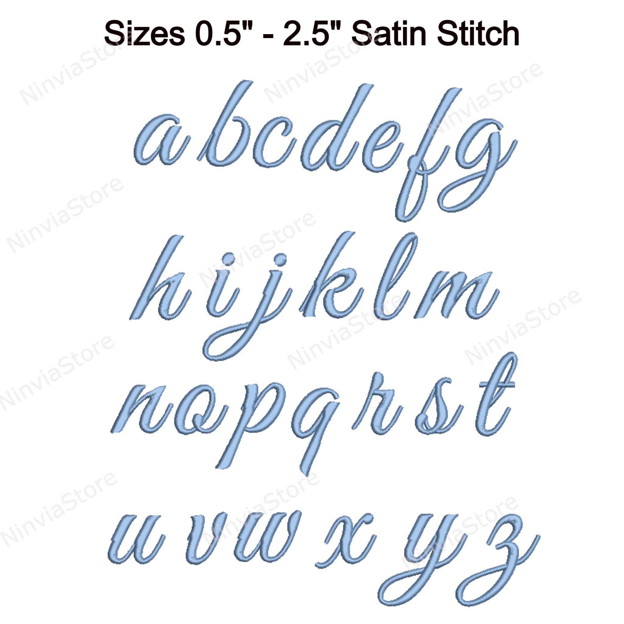 Classic Script Machine Embroidery Font, Monogram Alphabet Embroidery ...