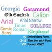 10 VIP Machine Embroidery Fonts Bundle, Alphabet Embroidery Design VIP ...